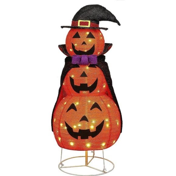 Holiday | 35ft Light Up Halloween Decoration 6 Led Collapsible Stacked ...
